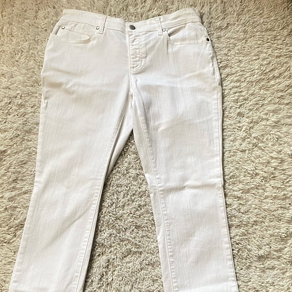 Eileen Fisher | Jeans | Eileen Fisher Skinny Jeans Size 6 White Colo 98 ...